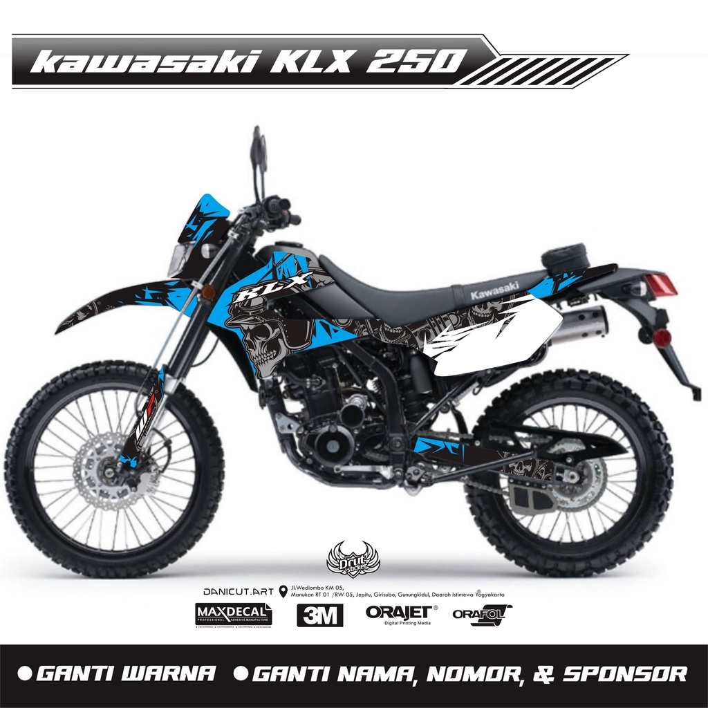 Jual Decal Sticker Kawasaki KLX 250 ( SK-02 ) Bisa Request | Shopee ...