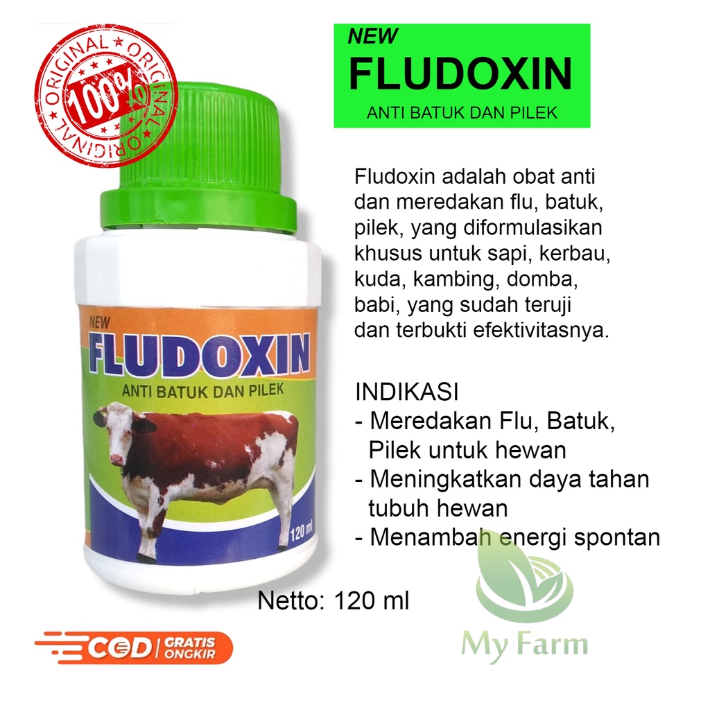 Jual New Fludoxin Obat Batuk Dan Pilek Hewan 120 Ml Anti Sakit Flu Pada ...