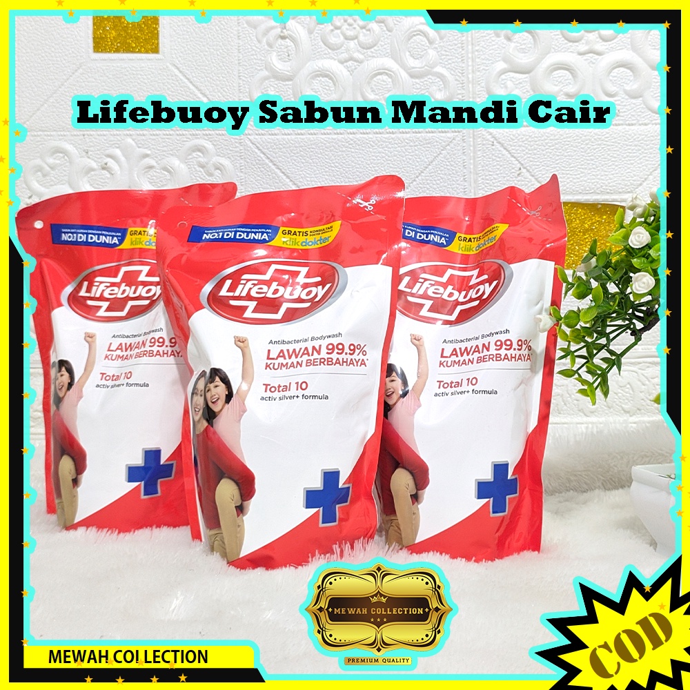 Jual Sabun Mandi Cair Lifebuoy Body Wash Merah Antibacterial/Kuning ...