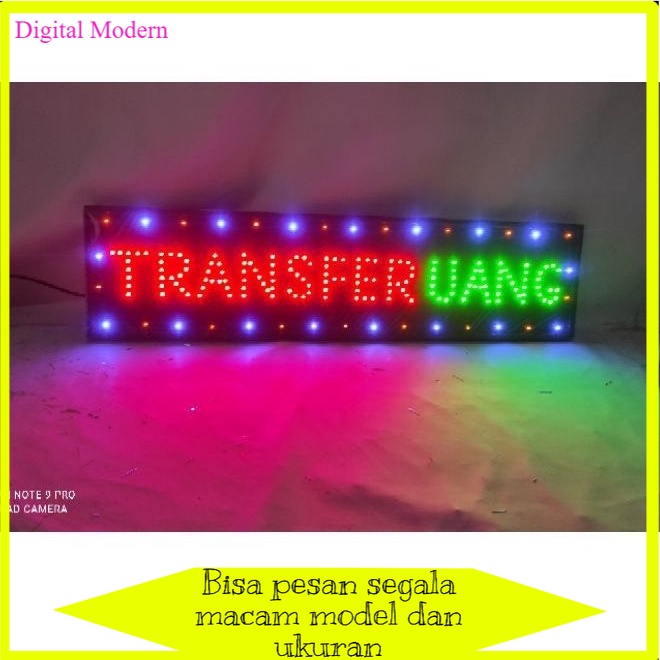 Jual lampu tulisan digital led TRANSFER UANG new | Shopee Indonesia