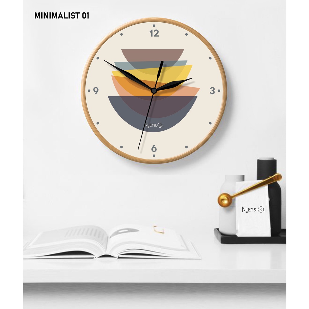 Jual JAM DINDING KAYU / SWEEP MOVEMENT / JAM DINDING AESTHETIC / JAM ...