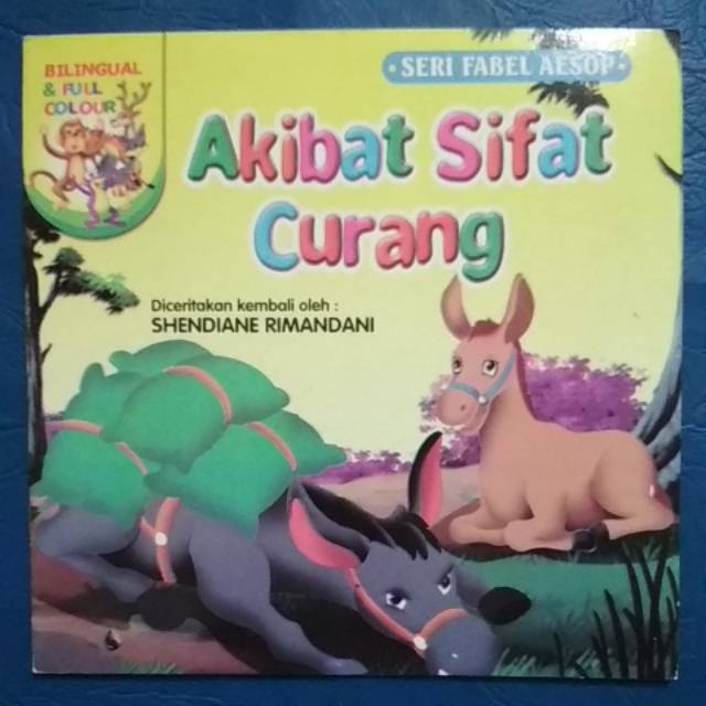 Jual Cerita Anak ; Akibat Sifat Curang Seri Fabel Aesop Bergambar Full ...