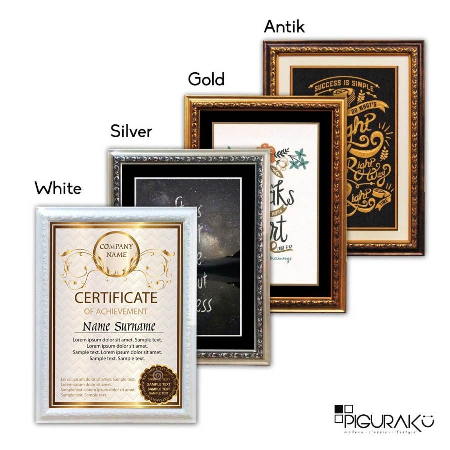 Jual Pigura Sertifikat A4 - Ukir/Classic - Bingkai A4 | Shopee Indonesia