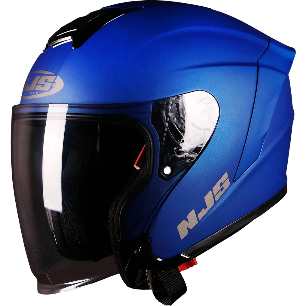 Jual NJS KAIROZ MIDNITE BLUE DOFF - Helm Half Face | Shopee Indonesia