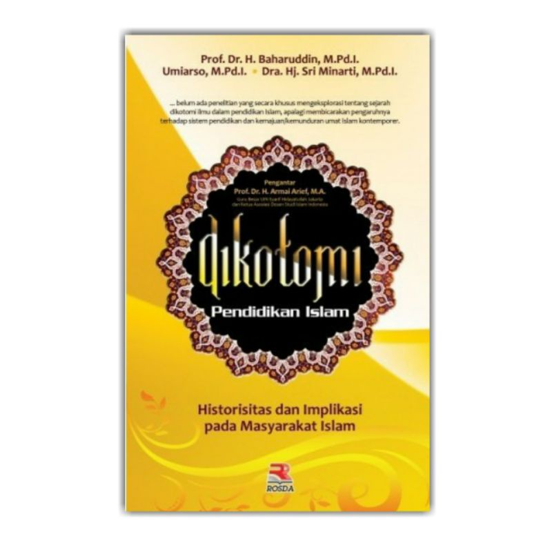Jual Buku Dikotomi Pendidikan Islam Baharuddin Original Rosda | Shopee Indonesia