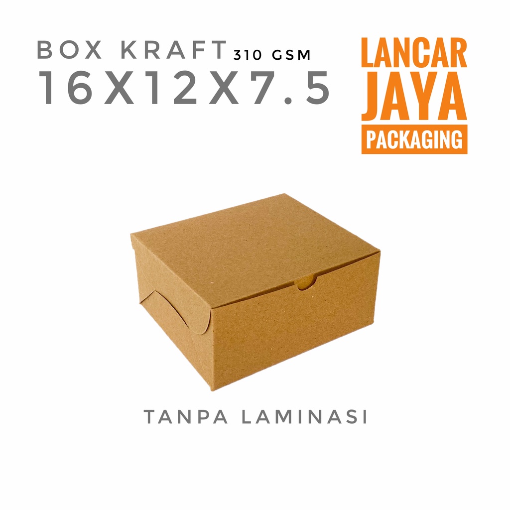 Jual Kotak Snack Kue Gable Box Dus Roti Kemasan Jajan Makanan Kraft ...