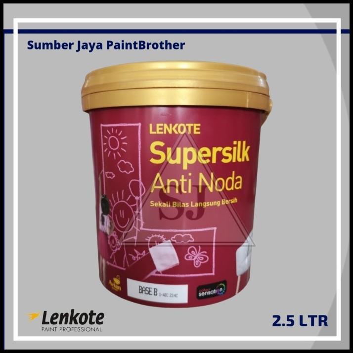 Jual Cat Tembok Lenkote Supersilk Anti Noda B13 005 Ocean Liner - 2.5L ...