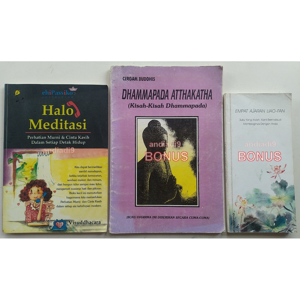 Jual HALO MEDITASI VISUDDHACARA DHAMMAPADA ATTHAKATHA EMPAT AJARAN ...