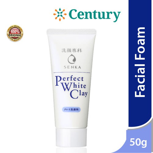 Jual SENKA Perfect White Clay Facial Foam 50g | Shopee Indonesia