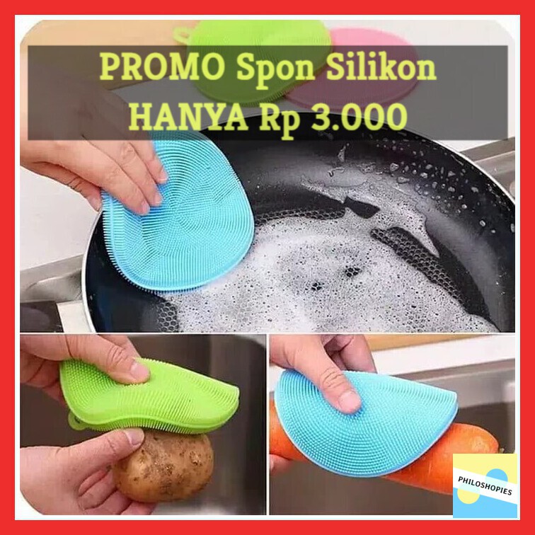 Jual SPON SILICON BULAT ANTI KUMAN, ALAT CUCI PERALATAN DAPUR SERBAGUNA ...