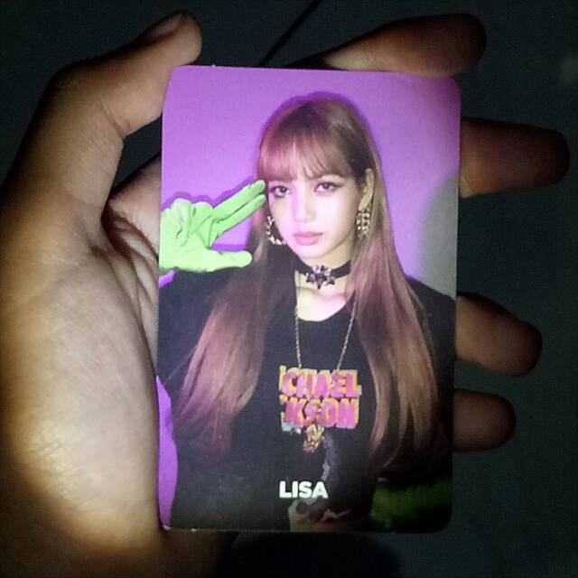 Jual BLACKPINK OFFICIAL LISA PHOTOCARD (PINK VER) | Shopee Indonesia