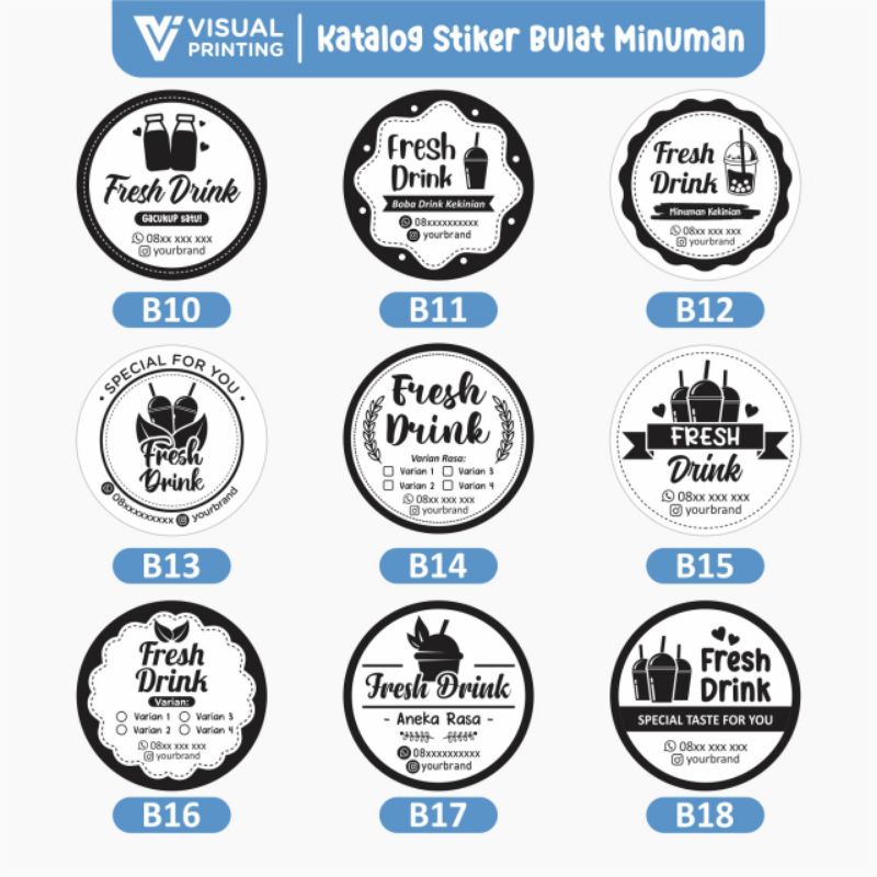 Jual Cetak Stiker Transparan / Vinyl + Cutting (Free Desain, Tahan Air ...