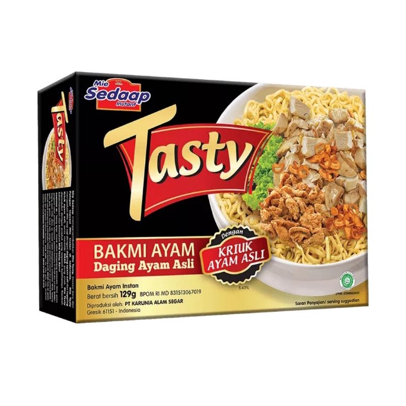 Jual MIE SEDAAP - Mie Instan Tasty Bakmi Ayam129gr | Shopee Indonesia