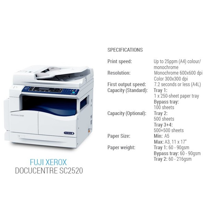 Jual Fuji Xerox DocuCentre S2520 Multi Function Monochrome Mesin Foto ...