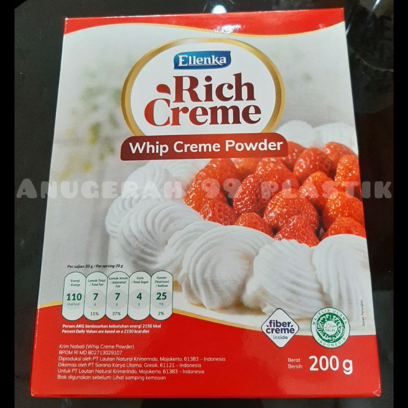 Jual Whip Cream Powder/bubuk 200gr | Shopee Indonesia