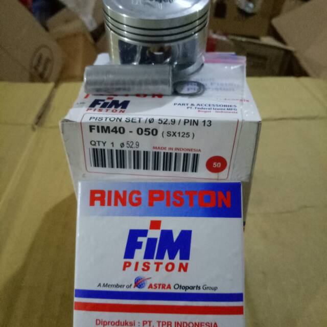 Jual piston kit fim 40 piston kit supra x 125 helm in blade 125 supra ...