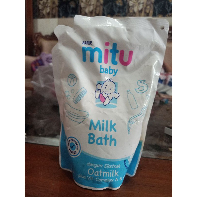 Jual mitu baby milk bath 400ml | Shopee Indonesia