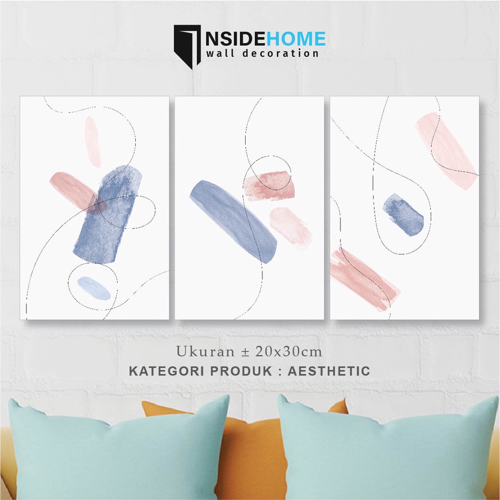 Jual Hiasan Dinding Estetik Poster Kayu MDF Motif Guci Boho Wall Decor ...