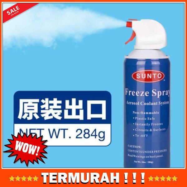 Jual SUNTO FREEZE SPRAY AEROSOL COOLANT SYSTEM 284G | Shopee Indonesia