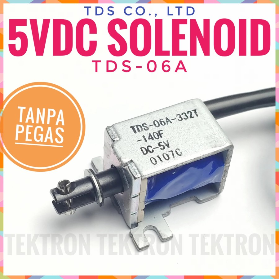 Jual Solenoid TDS-06A 5VDC 5V Selenoid Arduino Uno Mega Selonoid MURAH ...