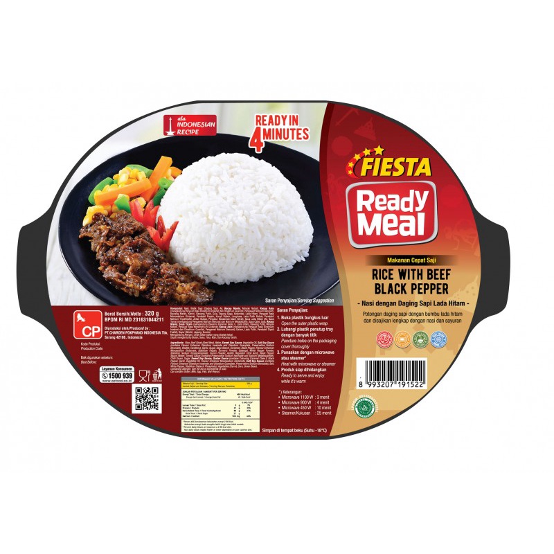Jual FIESTA READY MEAL - RICE WITH BEEF BLACK PEPPER - Nasi dengan ...