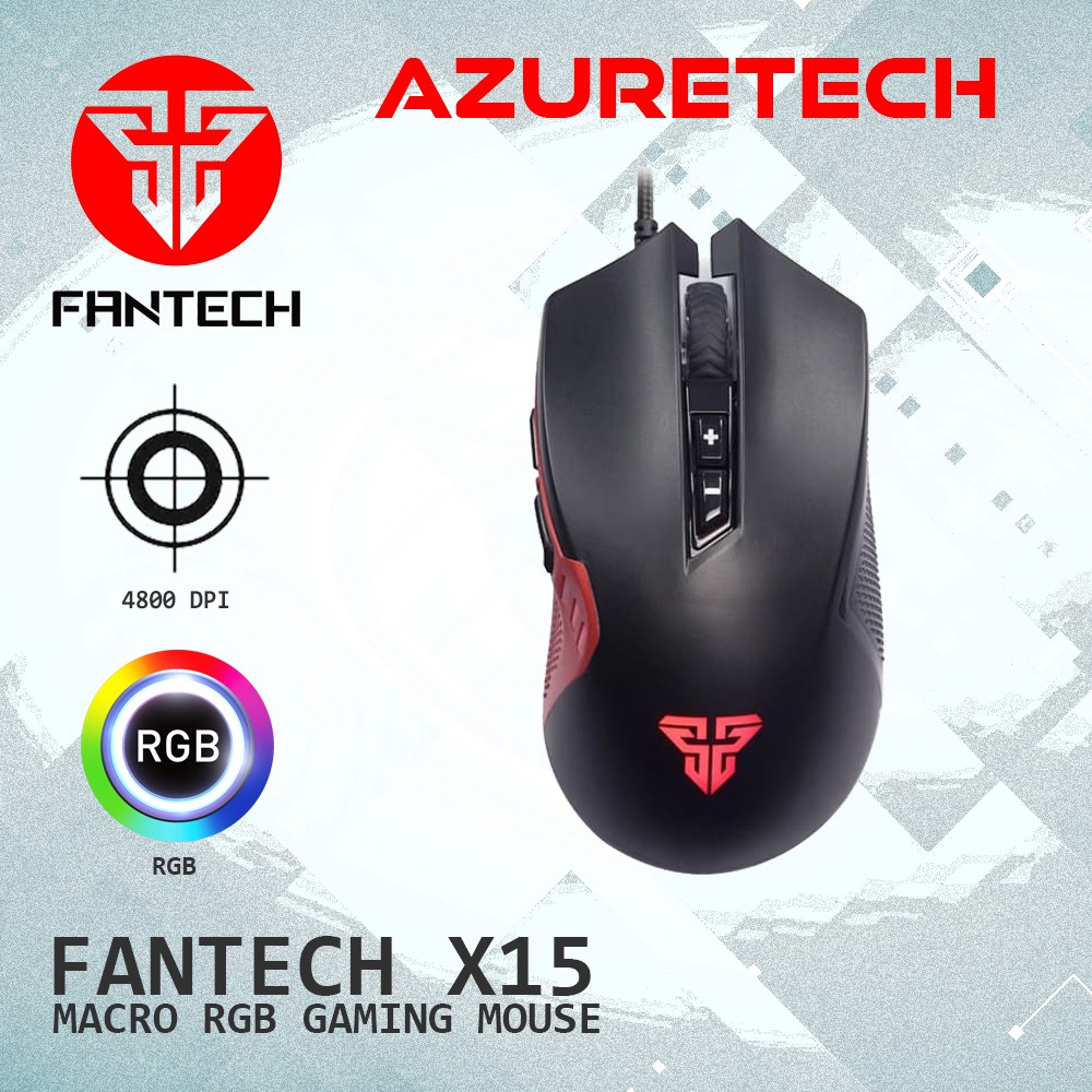 Jual Fantech X15 / X -15 Phantom Macro RGB Gaming Mouse Garansi Resmi ...