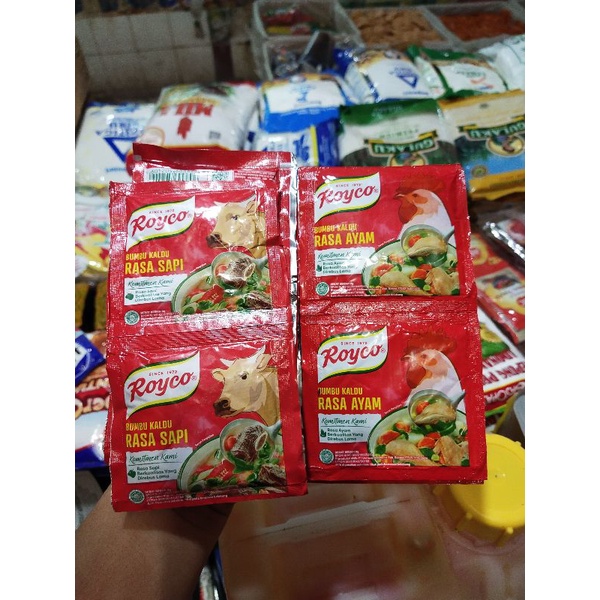 Jual Royco Ayam/Sapi 1 Renceng isi 12x9gr (Beli 2 Bonus 1) | Shopee ...