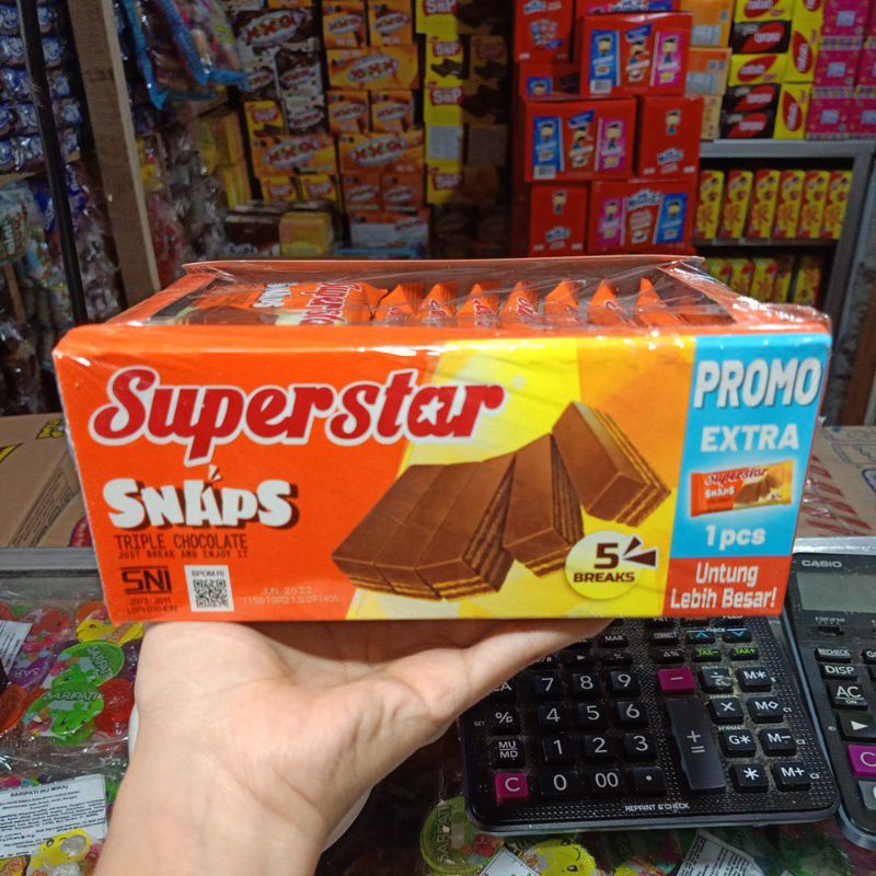 Jual SUPERSTAR SNAPS WAFER SALUT COKLAT 1 PACK ISI 12PCS | Shopee Indonesia