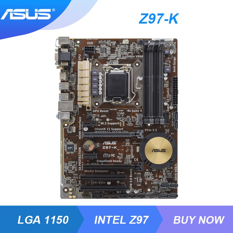 Jual PREORDER ASUS Z97-K LGA 1150 Intel Z97 Original Desktop ...
