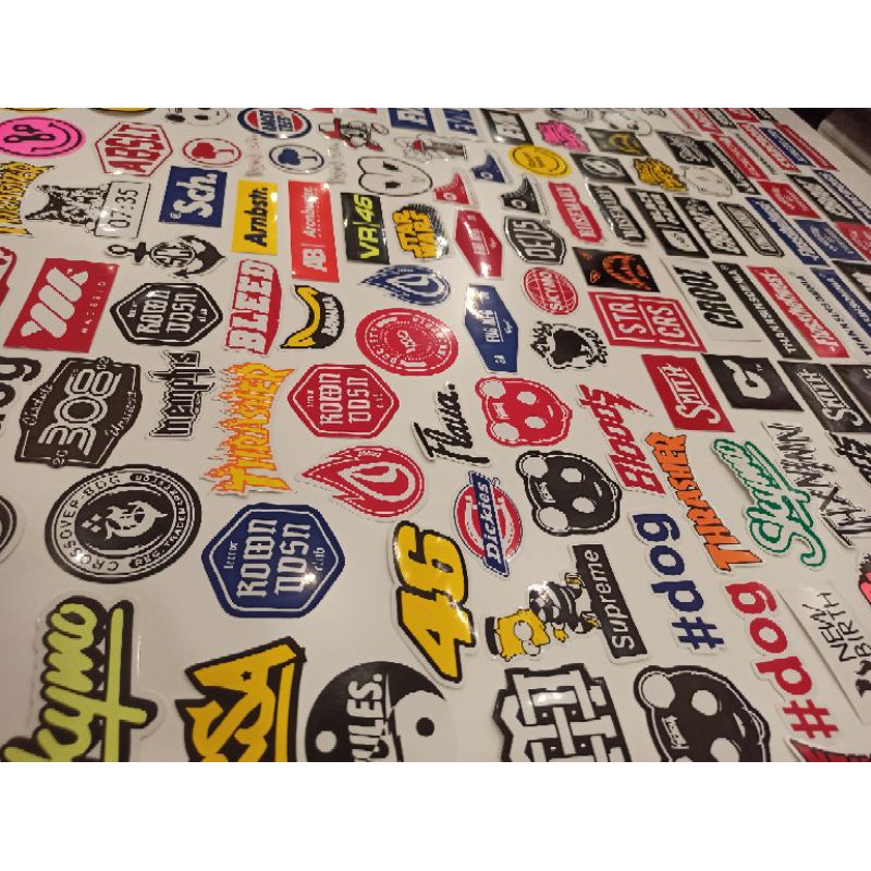 Jual Stiker Sticker Brand Distro pack Satuan pcs Graftac Vinil Case ...