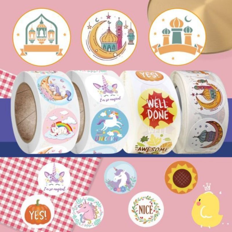 Jual 500 Pcs Stiker Label /Stiker Pujian Untuk Anak Sekolah /Label Guru ...