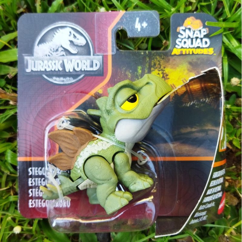 Jual Jurassic World Snap Squad Attitudes Stegosaurus Wave 10 - Mainan ...