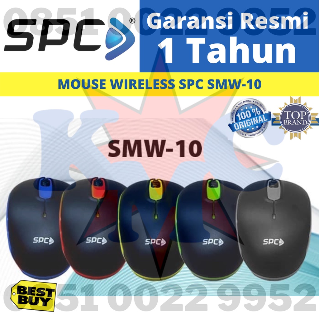 Jual Mouse Wireless SPC SMW 10 Resmi Original Wireless 2.4 Ghz ...