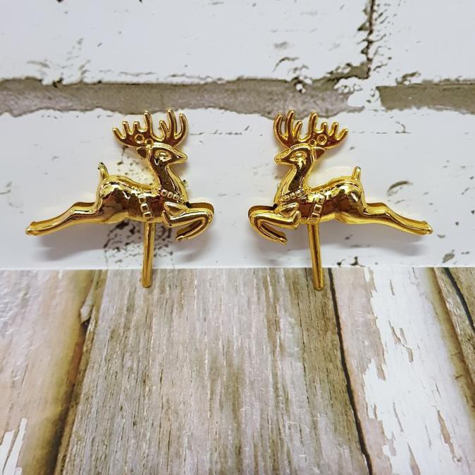 Jual Topper Cupcakes Rusa Gold/ Cake Topper Natal/ Hiasan Kue Xmas ...