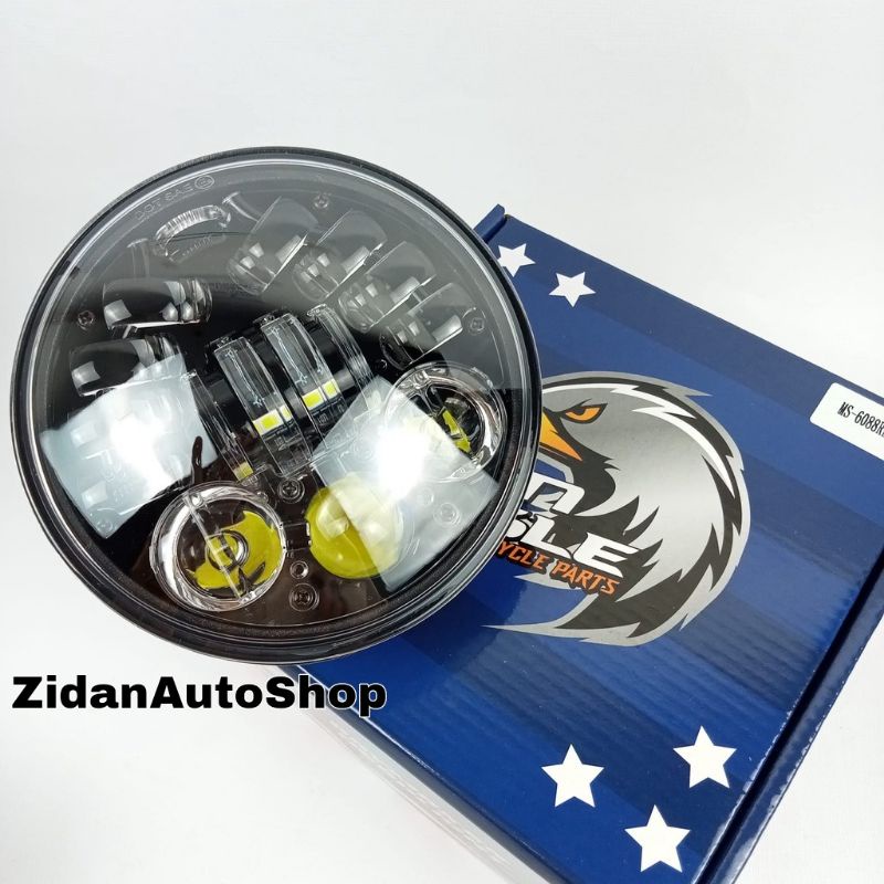 Jual PROMO BARU Headlamp IRON EAGLE Lampu Daymaker 16 LED 5 75 inch CB ...