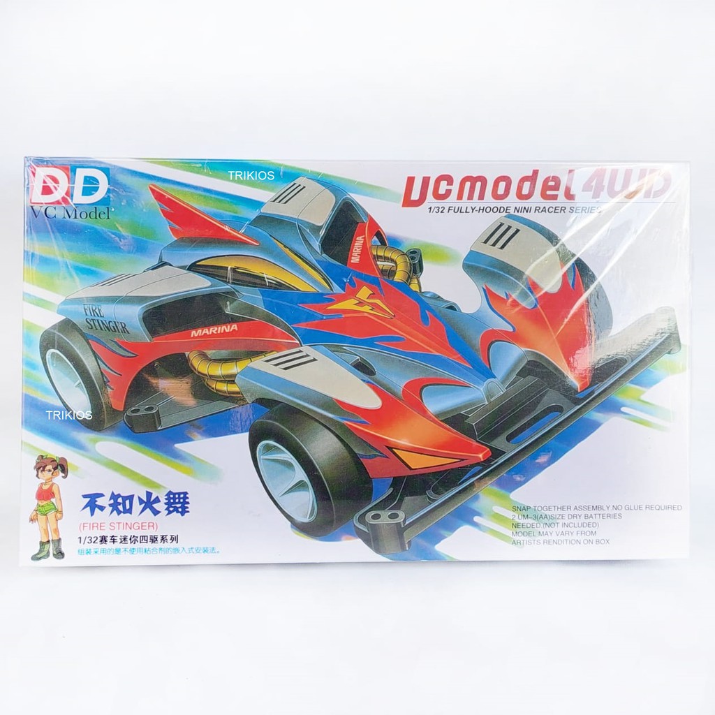 Jual Rep. Tamiya Mini 4wd Merk DD Ruize Fire Stinger Super TZ Chassis ...