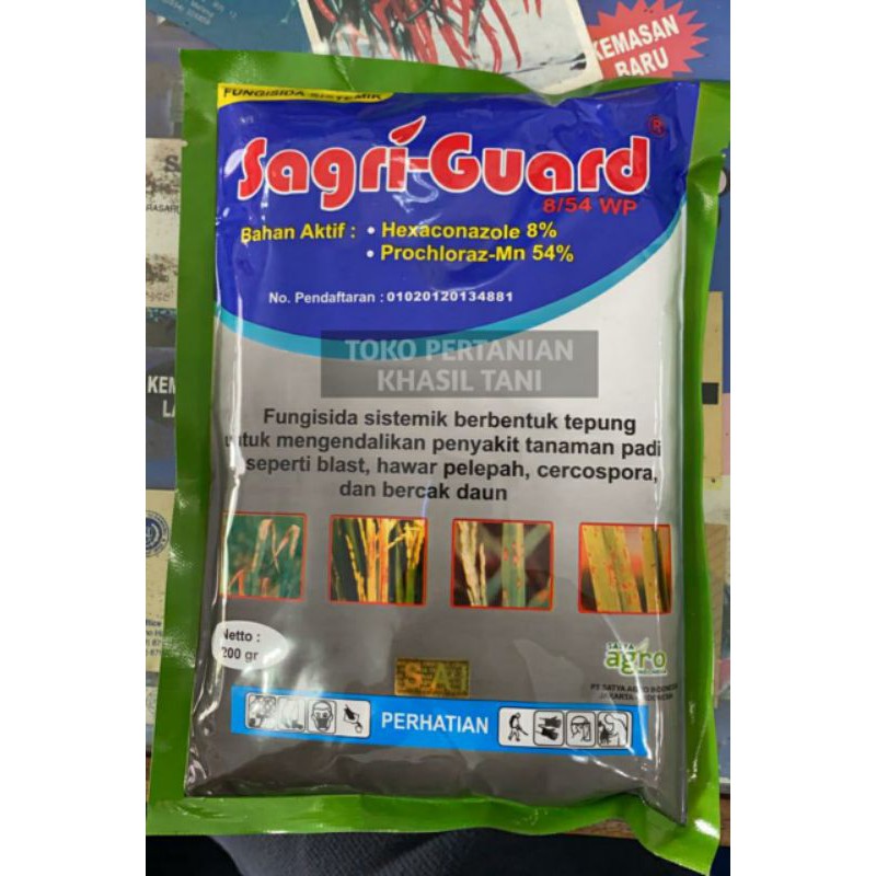 Jual Fungisida SAGRI GUARD 8/54 WP Netto 200g dari Satya Agro | Shopee Indonesia
