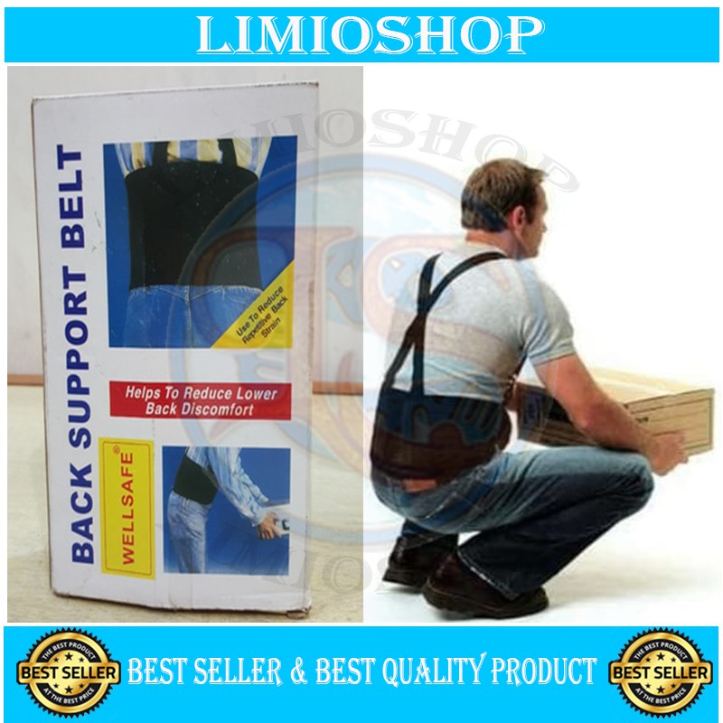 Jual PENYANGGA PENGAMAN PUNGGUNG / PINGGANG WELL SAFE - BACK SUPPORT SAFETY BELT WELLSAFE ...