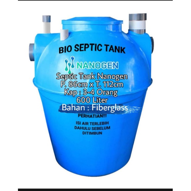 Jual Bio Septic Tank 600 Liter Nanogen,Septic Tank Fiberglass ...