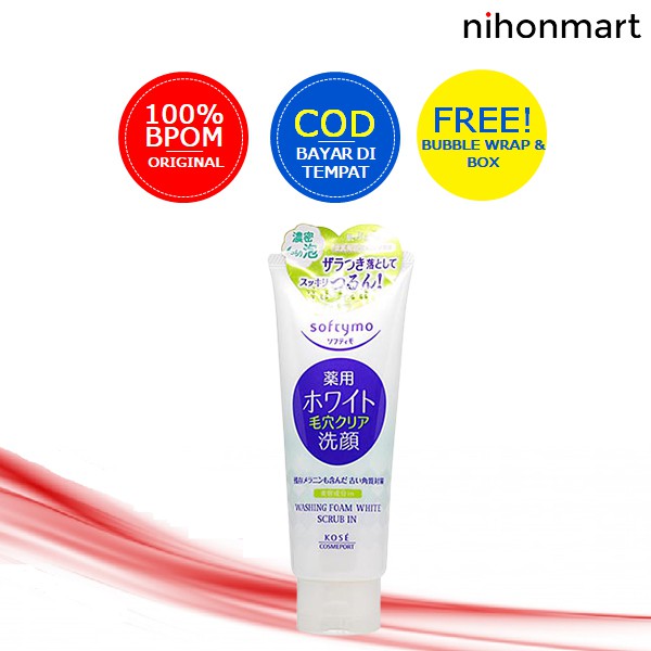 Jual Kose Cosmeport Softymo Washing Foam White Srub In 150g | Shopee Indonesia