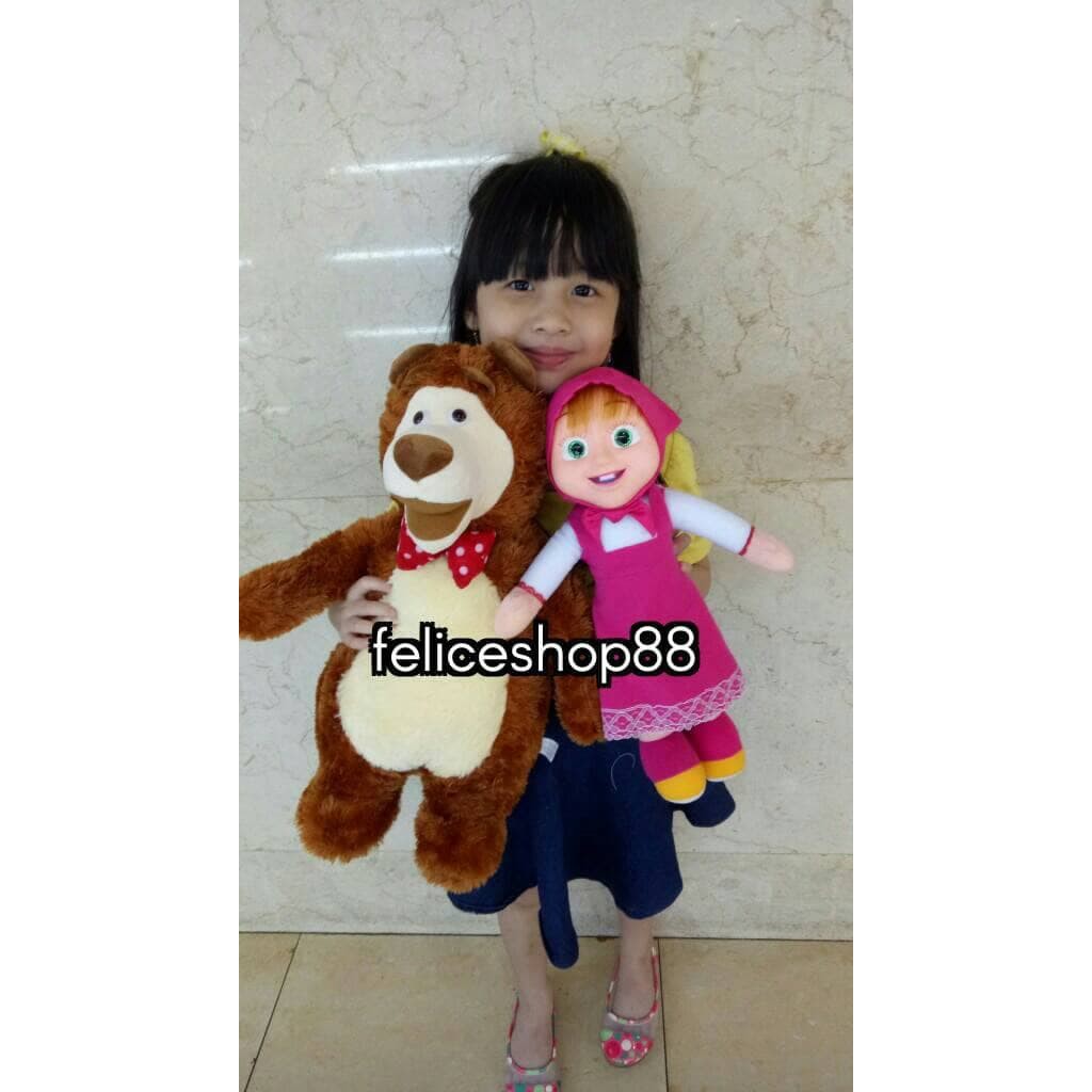 Jual harga sepasang boneka marsha and the bear | Shopee Indonesia