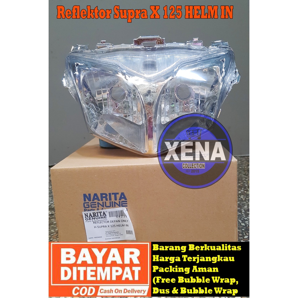 Jual HEADLAMP/LAMPU DEPAN/REFLEKTOR SUPRA X 125 HELM IN / REFLEKTOR ...