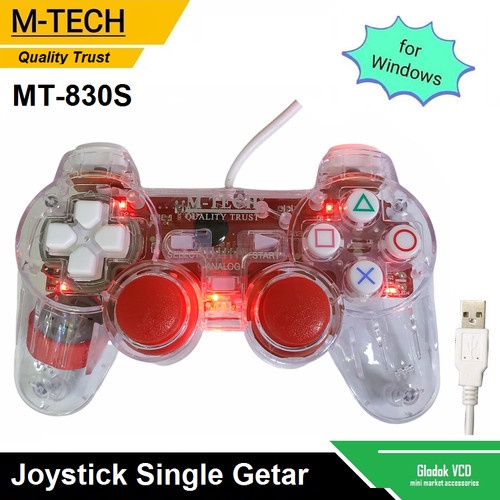 Jual M-Tech MT-830S Gamepad SINGLE TRANSPARAN Joystick Controllers ...