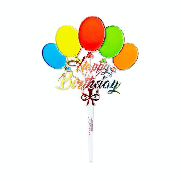 Jual Cake Topper Happy Birthday Balon Besar / Topper Kue Happy Birthday ...