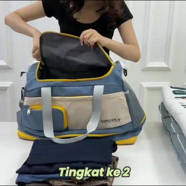 Jual TAS TRAVEL JUMBO 3 TINGKAT / TRAVEL BAG JUMBO / TAS DUFFEL BAG ...