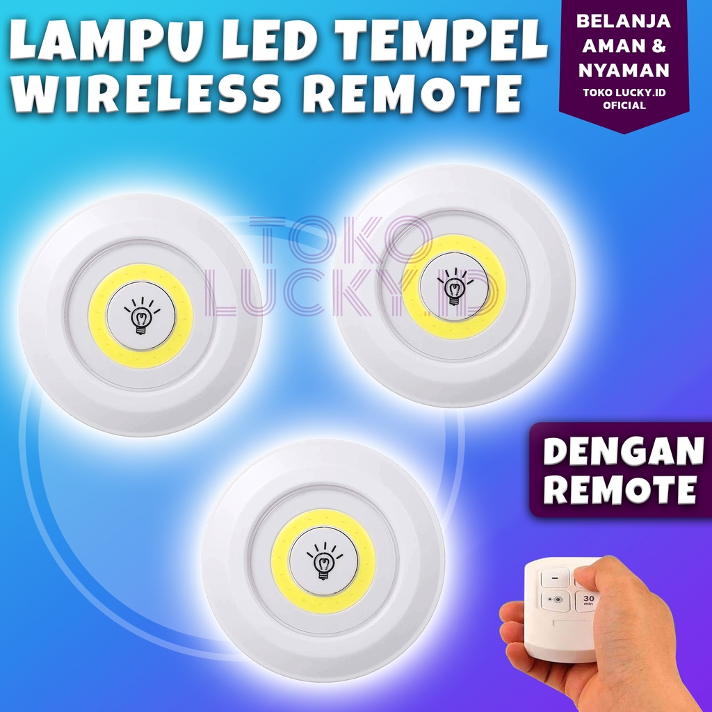 Jual 𝗟𝗮𝗺𝗽𝘂 𝗧𝗲𝗺𝗽𝗲𝗹 𝗥𝗲𝗺𝗼𝘁𝗲 𝗜𝘀𝗶 𝟯 𝗟𝗘𝗗 𝗪𝗶𝗿𝗲𝗹𝗲𝘀𝘀 𝟭𝟱𝟬 𝗟𝘂𝗺𝗲𝗻𝘀 𝗖𝗢𝗕 𝗣𝗼𝗿𝘁𝗮𝗯𝗹𝗲 ...