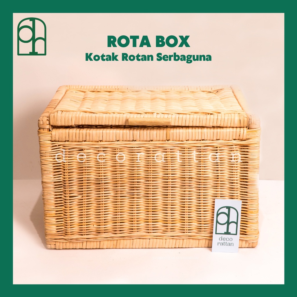 Jual Storage Box Rotan Besar ROTA / Box Penyimpanan Rotan Serbaguna ...