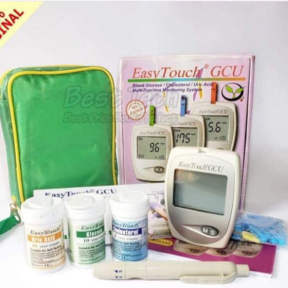 Jual Alat Easy Touch 3in1 GCU ( Alat cek darah 3in1 Gula, Asam urat ...