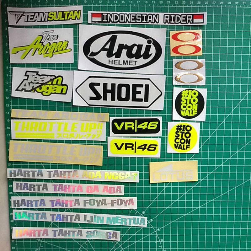 Jual CUTTING STIKER KACA / VISOR HELM 2 | Shopee Indonesia
