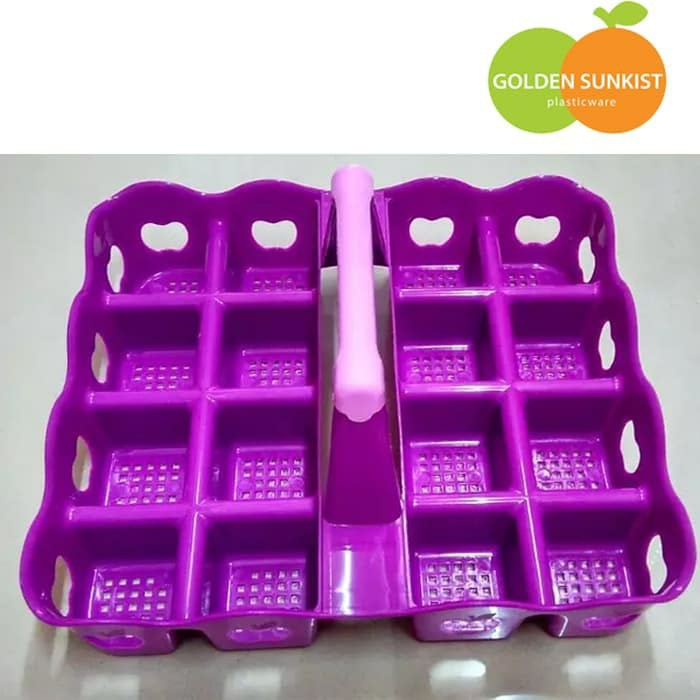 Jual Rak Tempat Minum Aqua Gelas Air Mineral Golden Sunkist 16 slot ...